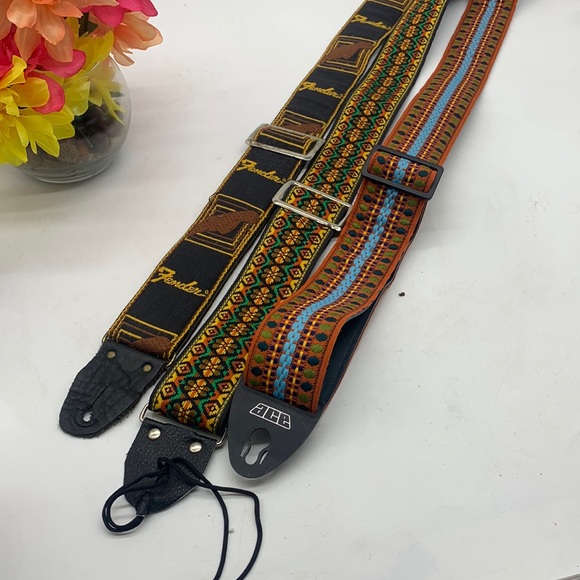 Accessories | Guitar Straps Multi Colored Real Guitar Straps Lot Of 2 ...